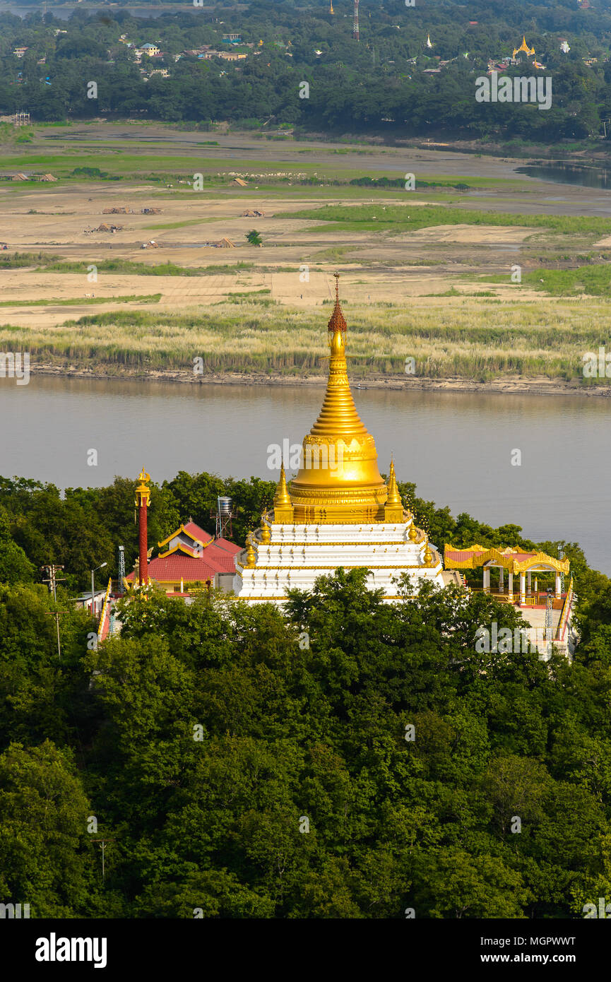 Temple in Sagaing, Myanmar Stock Photo - Alamy