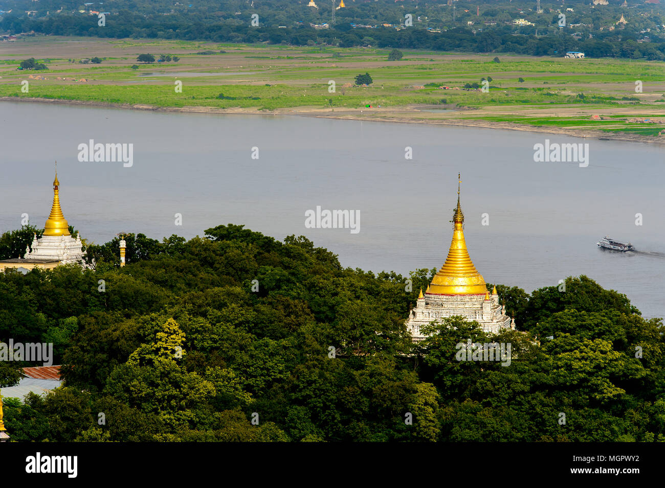 Temple in Sagaing, Myanmar Stock Photo - Alamy
