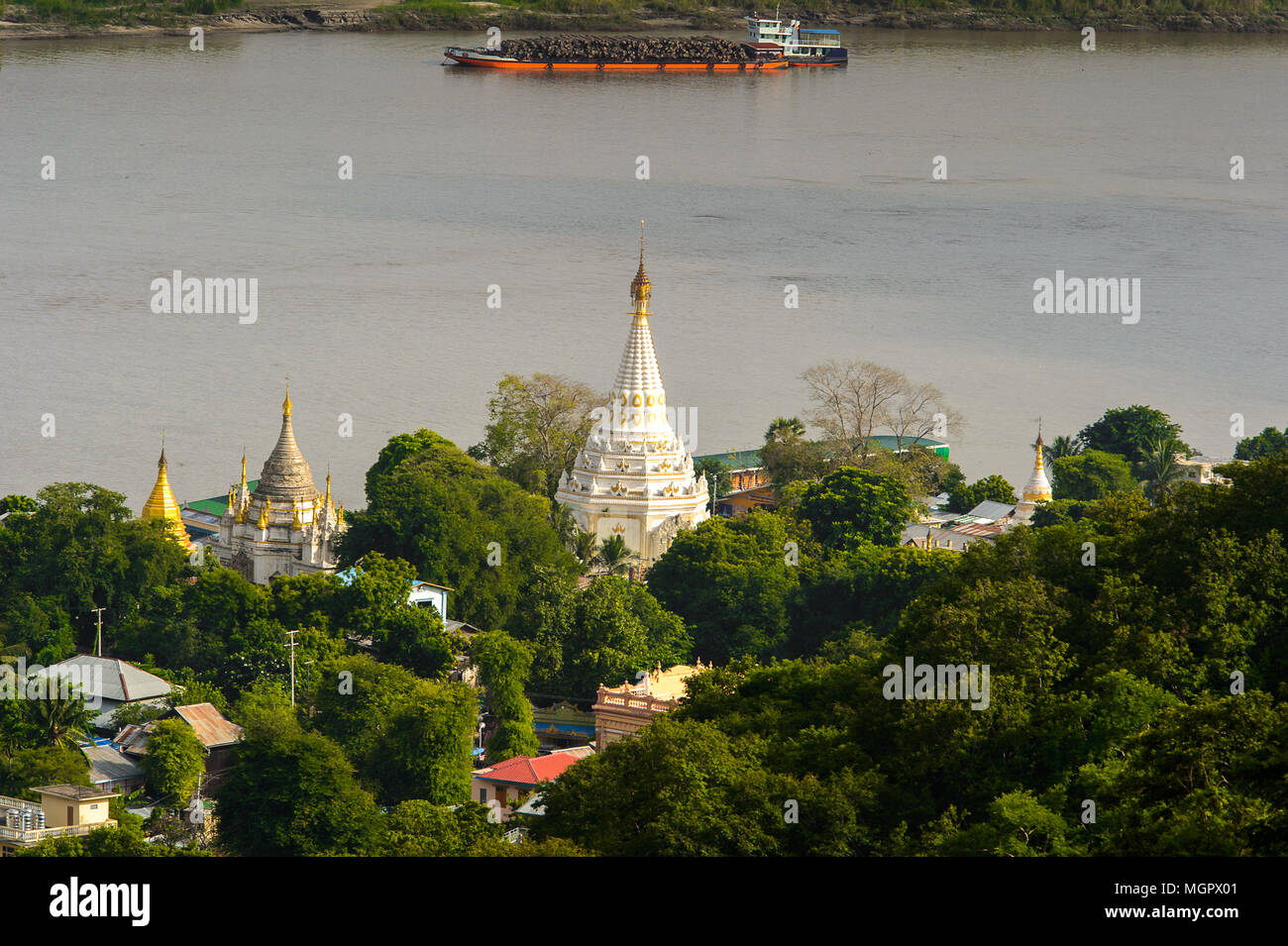 Temple in Sagaing, Myanmar Stock Photo - Alamy