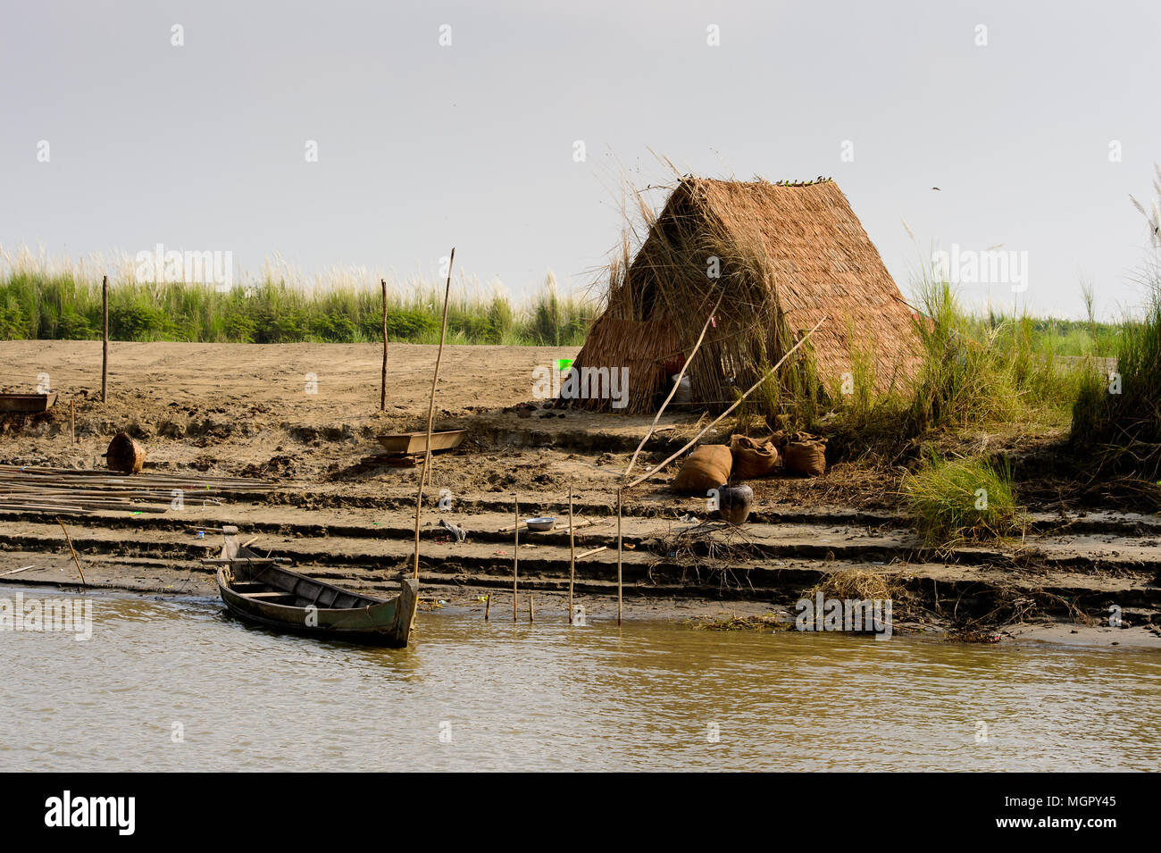 Nature of the Irrawaddy River, Myanmar. It's largest rive and most ...