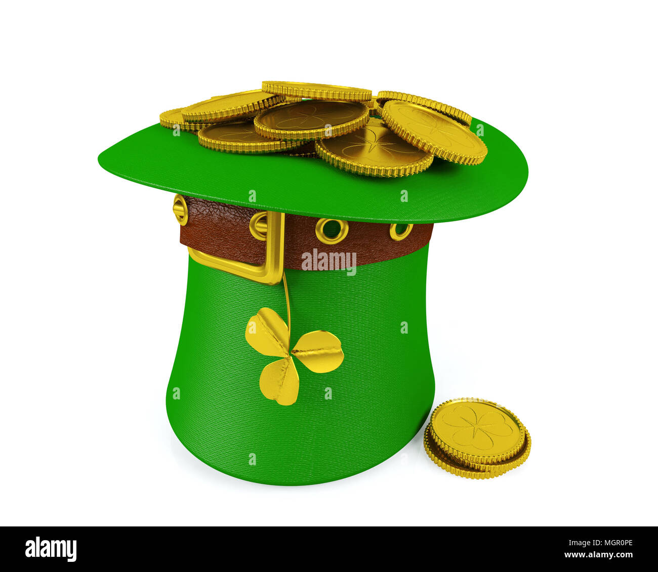 Leprechaun top hat saint Cut Out Stock Images & Pictures - Alamy