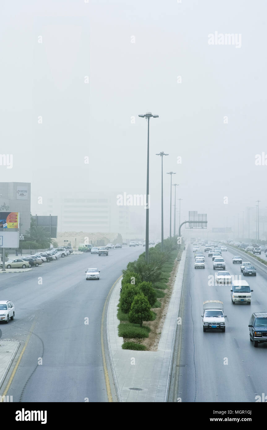 Sand Storm in Riyadh City, Saudi Arabia, 05-02-2006 Stock Photo - Alamy