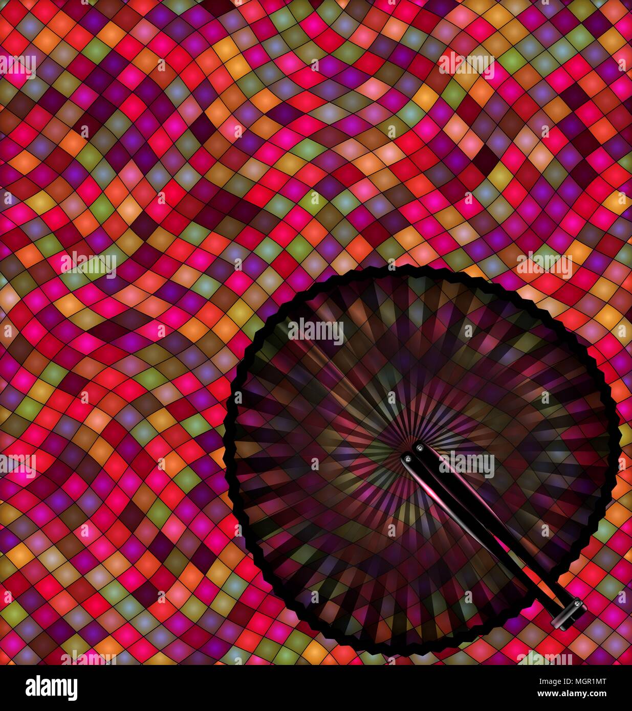 color background and round fan Stock Vector Image & Art - Alamy