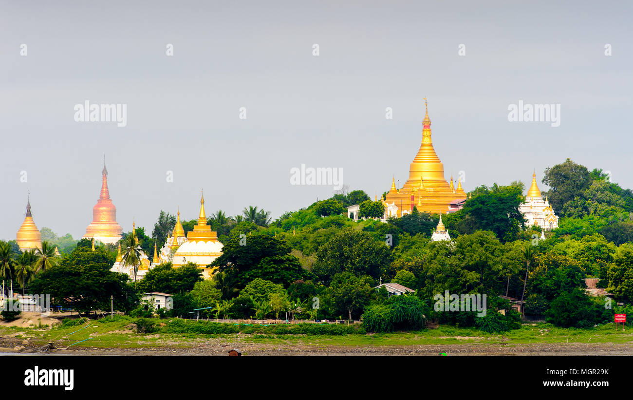 Beautiful view of Sagaing, Myanmar Stock Photo - Alamy