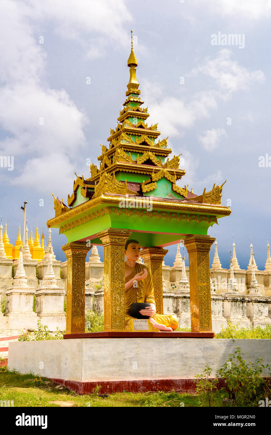 Maha Bodhi Ta Htaung ('a thousand great Bo trees'), a famous Buddhist ...