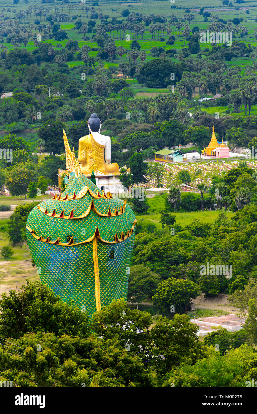 Maha Bodhi Ta Htaung ('a thousand great Bo trees'), a famous Buddhist ...
