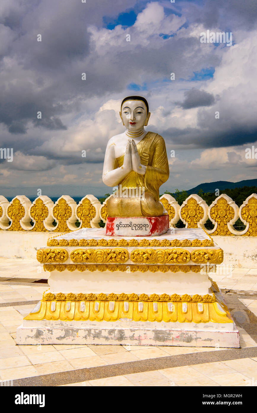 Maha Bodhi Ta Htaung ('a thousand great Bo trees'), a famous Buddhist ...