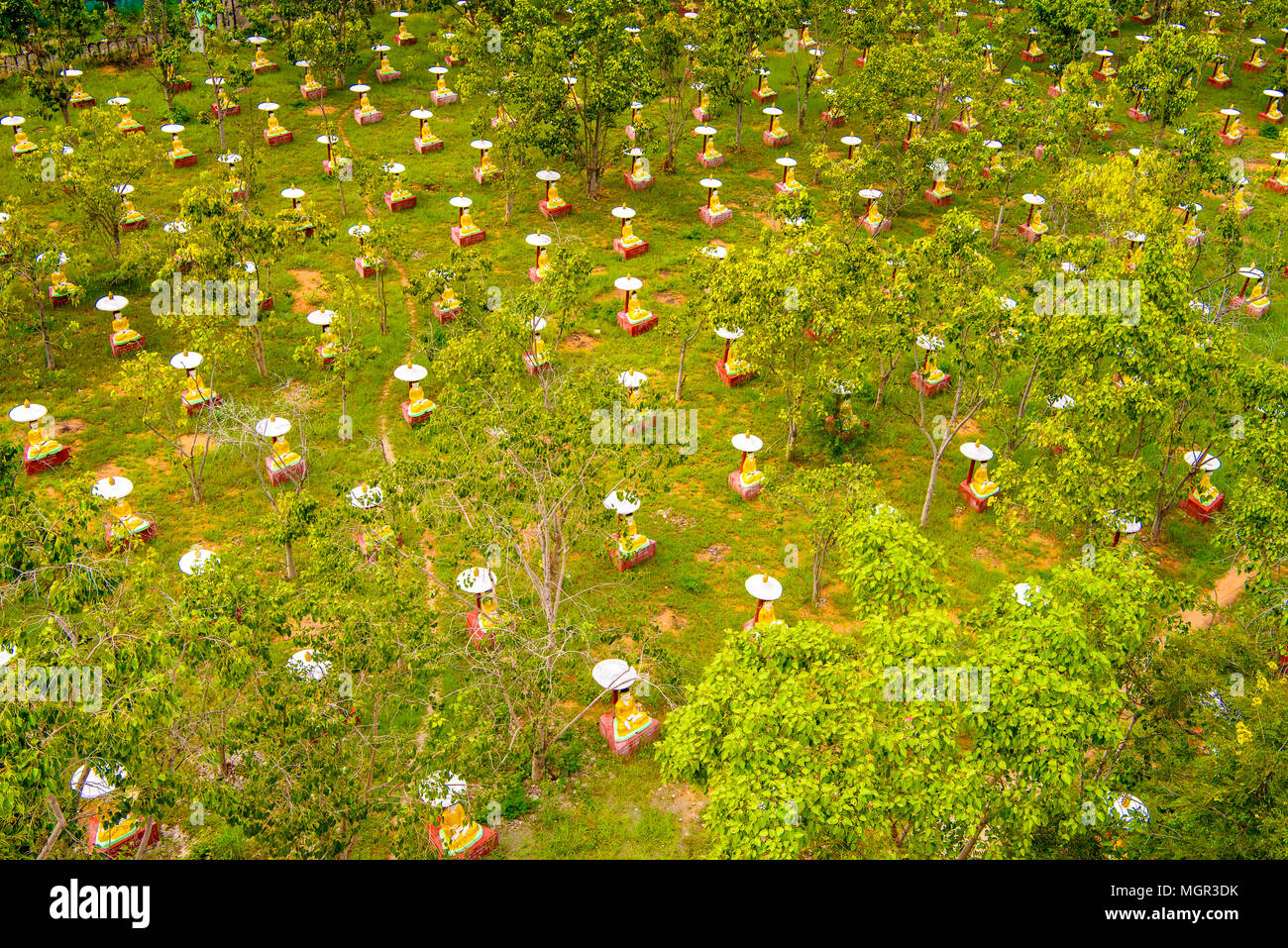 Maha Bodhi Ta Htaung ('a thousand great Bo trees'), a famous Buddhist ...
