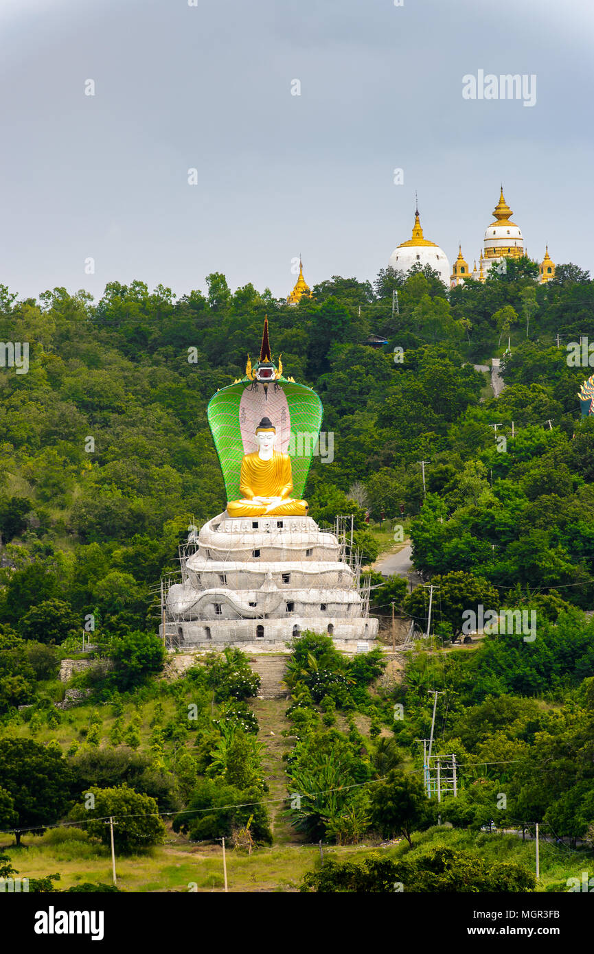 Maha Bodhi Ta Htaung ('a thousand great Bo trees'), a famous Buddhist ...