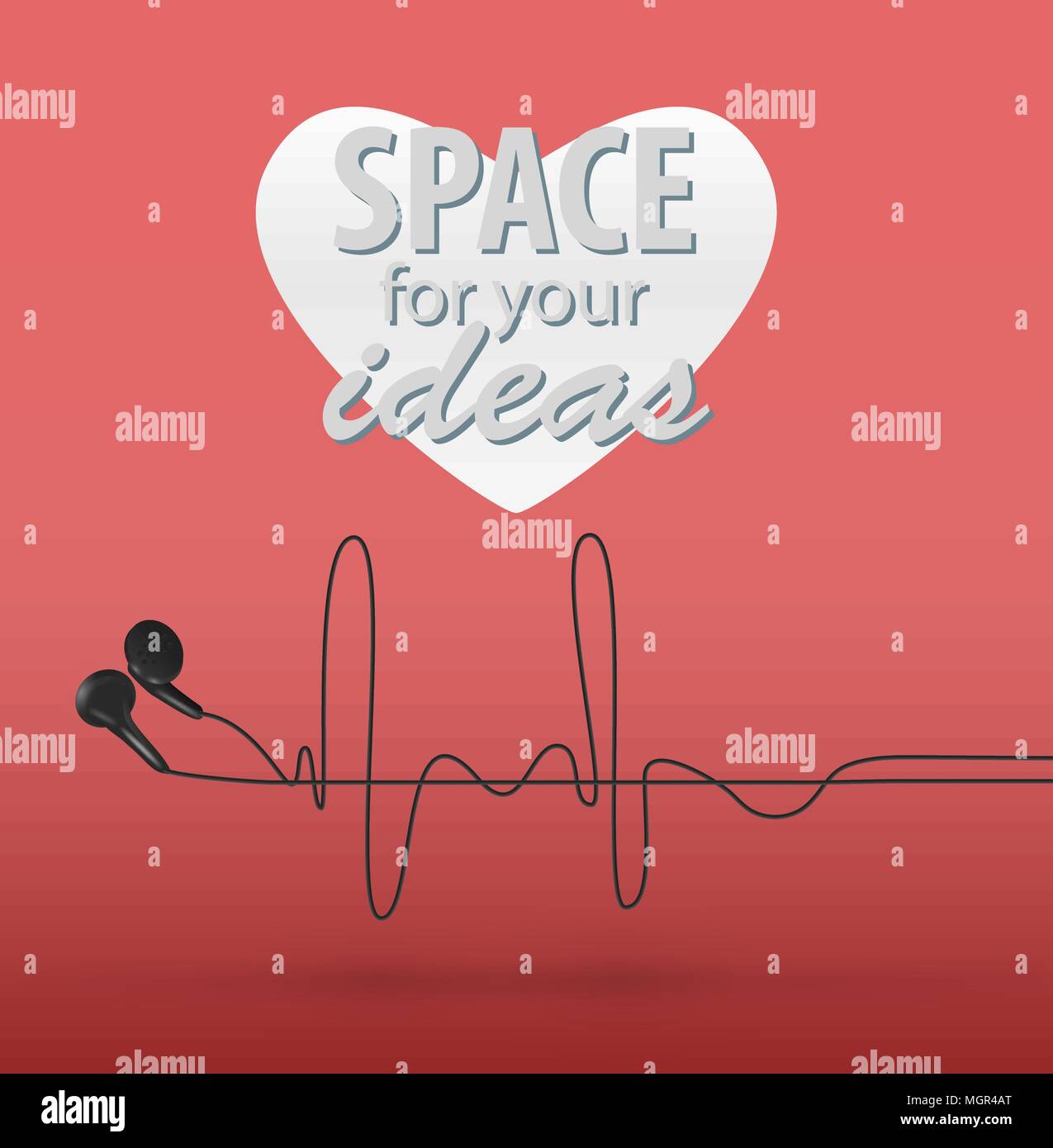 Headphones music isolated on Stock Vector Images - Alamy