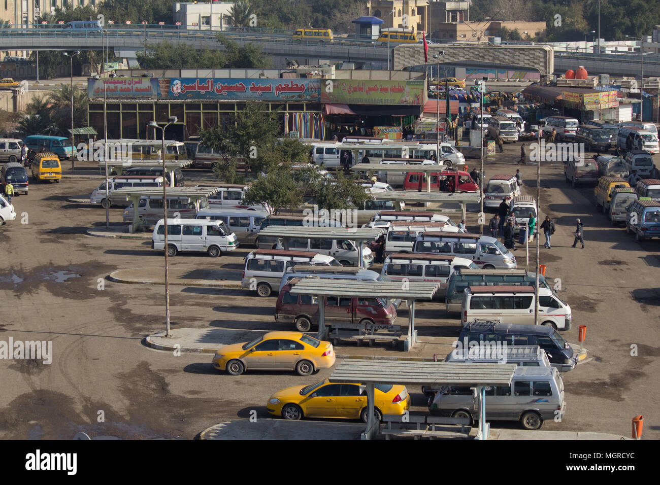 Garage Alawi in Baghdad city capital of Iraq Stock Photo - Alamy