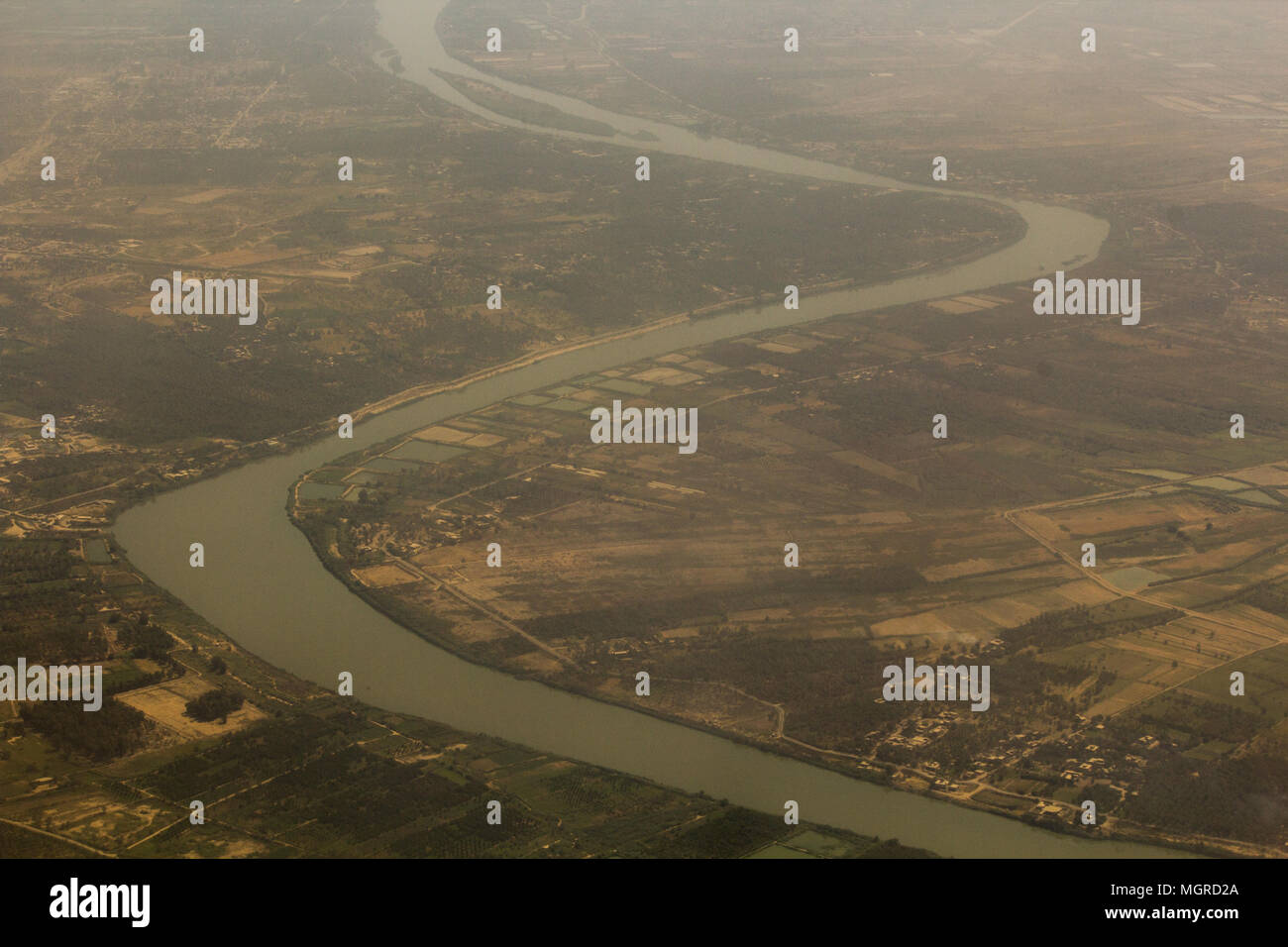photo of the city of Baghdad, and shows where residential complexes and ...
