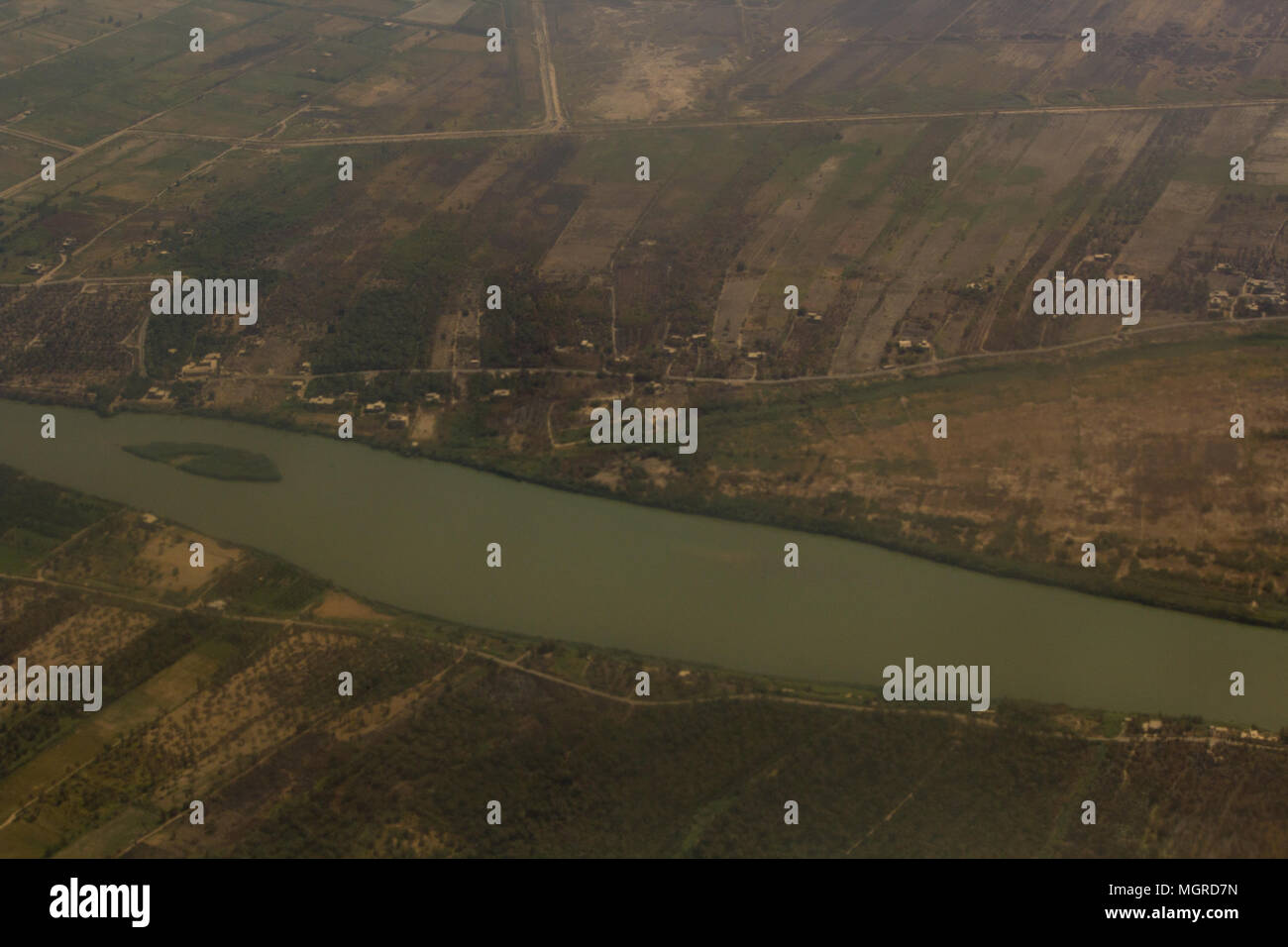 photo of the city of Baghdad, and shows where residential complexes and ...