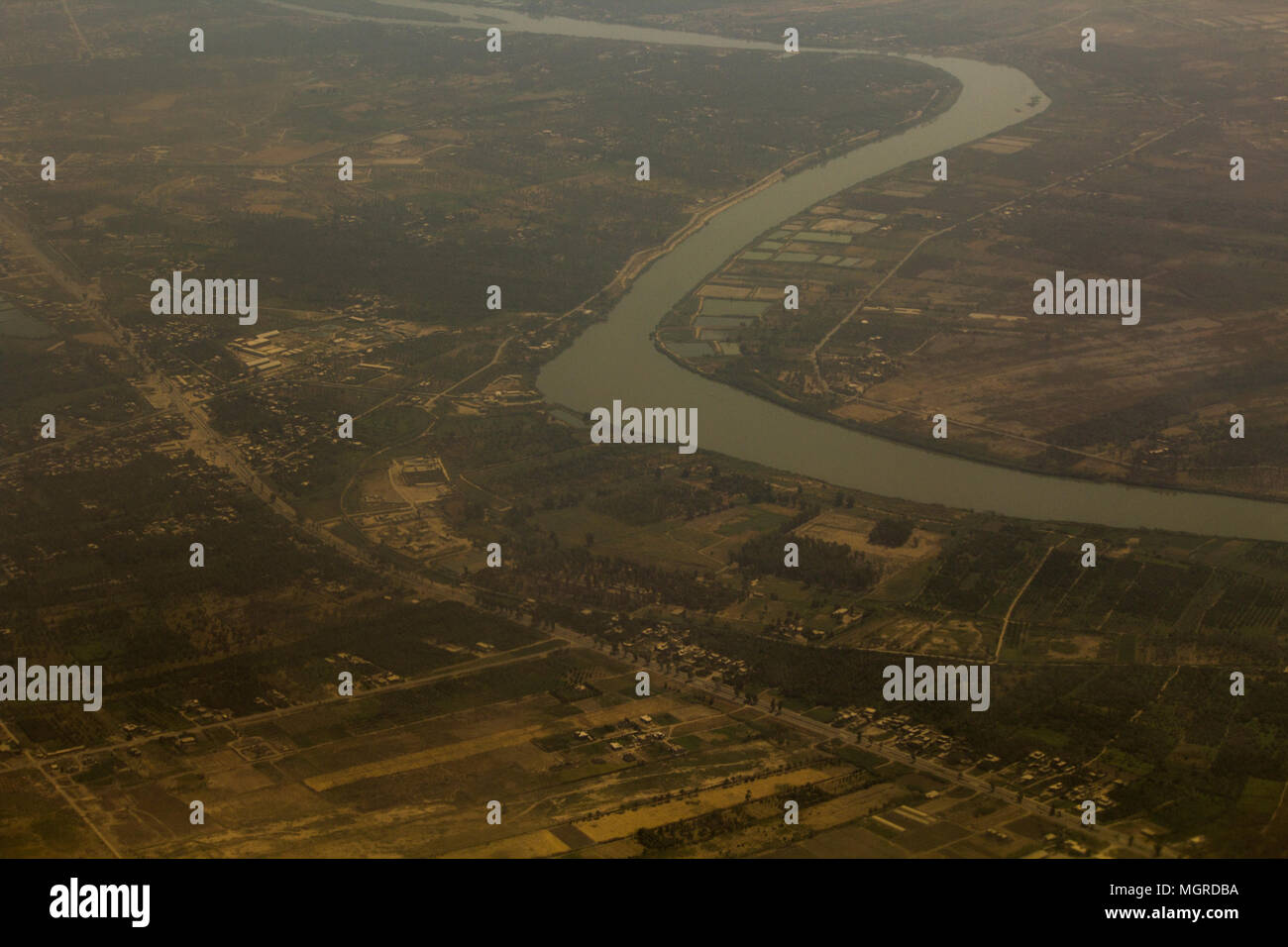 photo of the city of Baghdad, and shows where residential complexes and ...