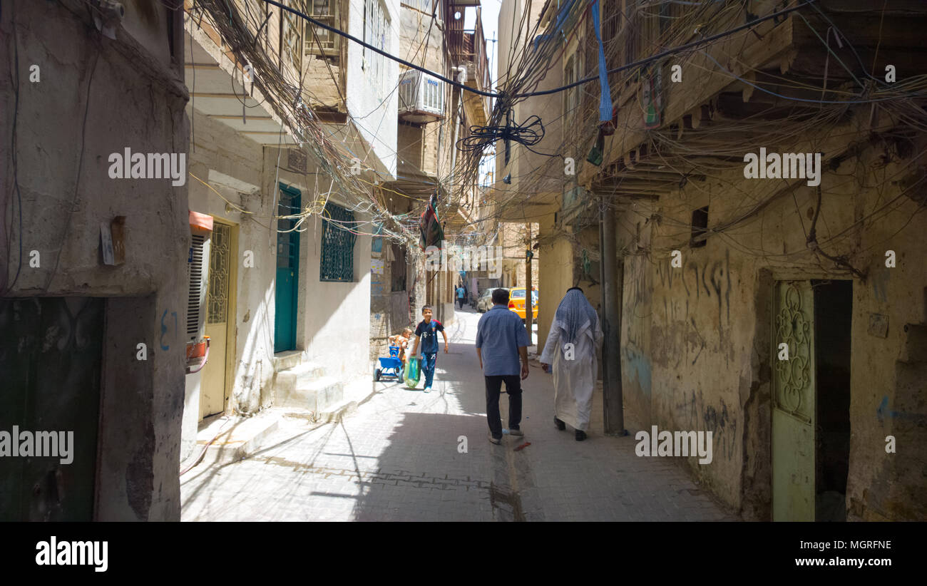 photo of the city of Baghdad, and shows where residential complexes and ...