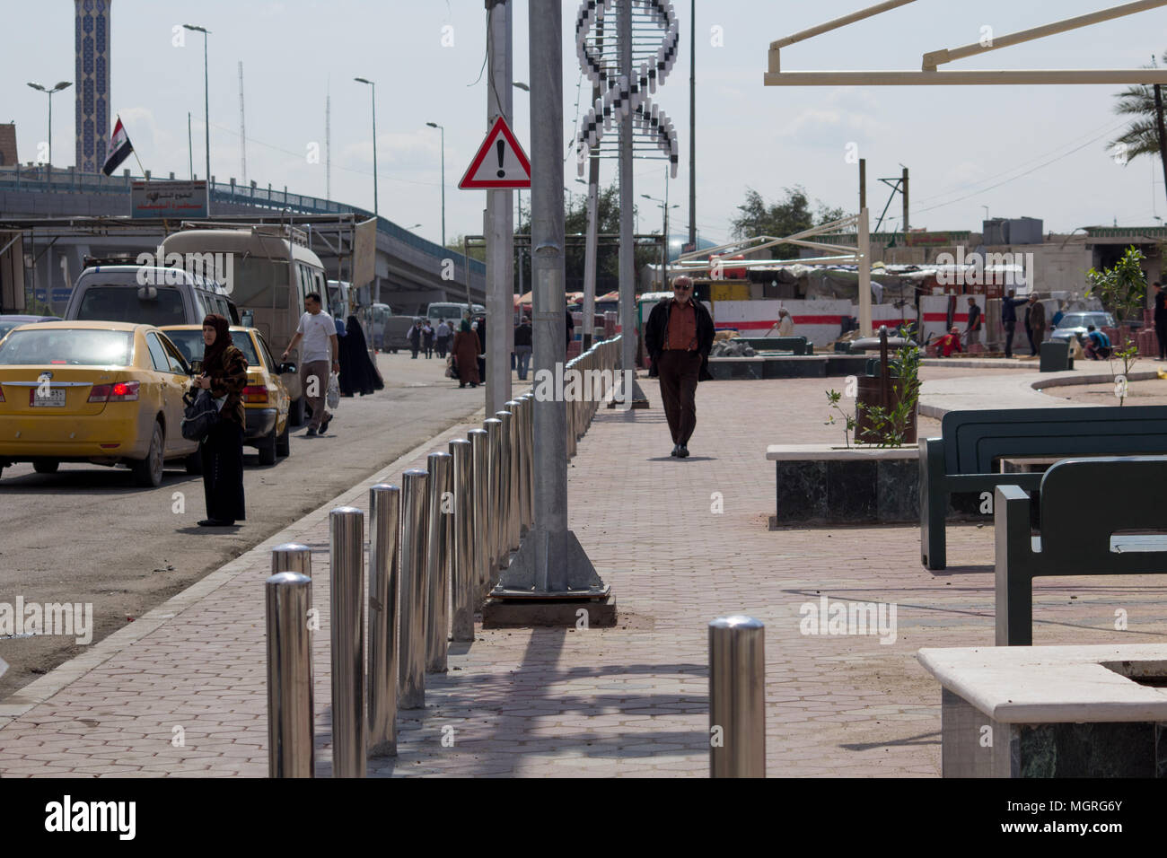 photo of the city of Baghdad, and shows where residential complexes and ...