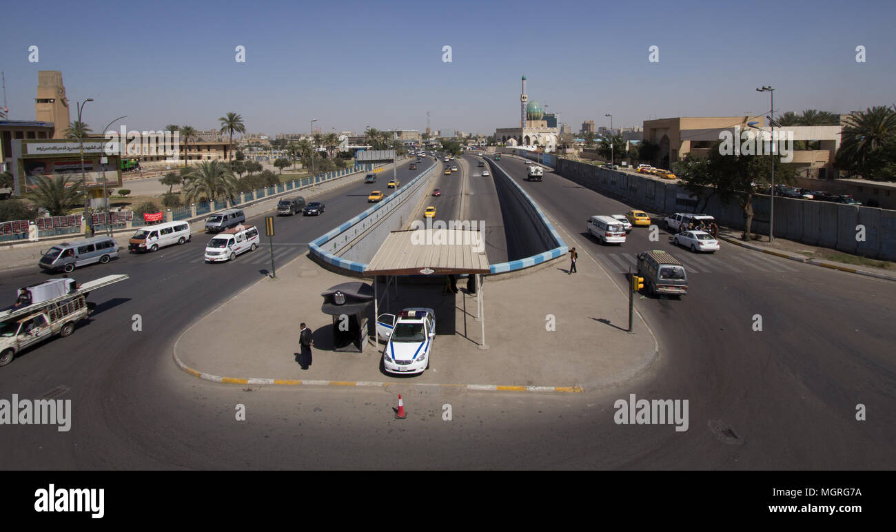 photo of the city of Baghdad, and shows where residential complexes and ...