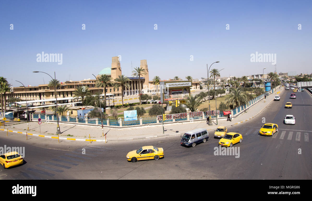 photo of the city of Baghdad, and shows where residential complexes and ...