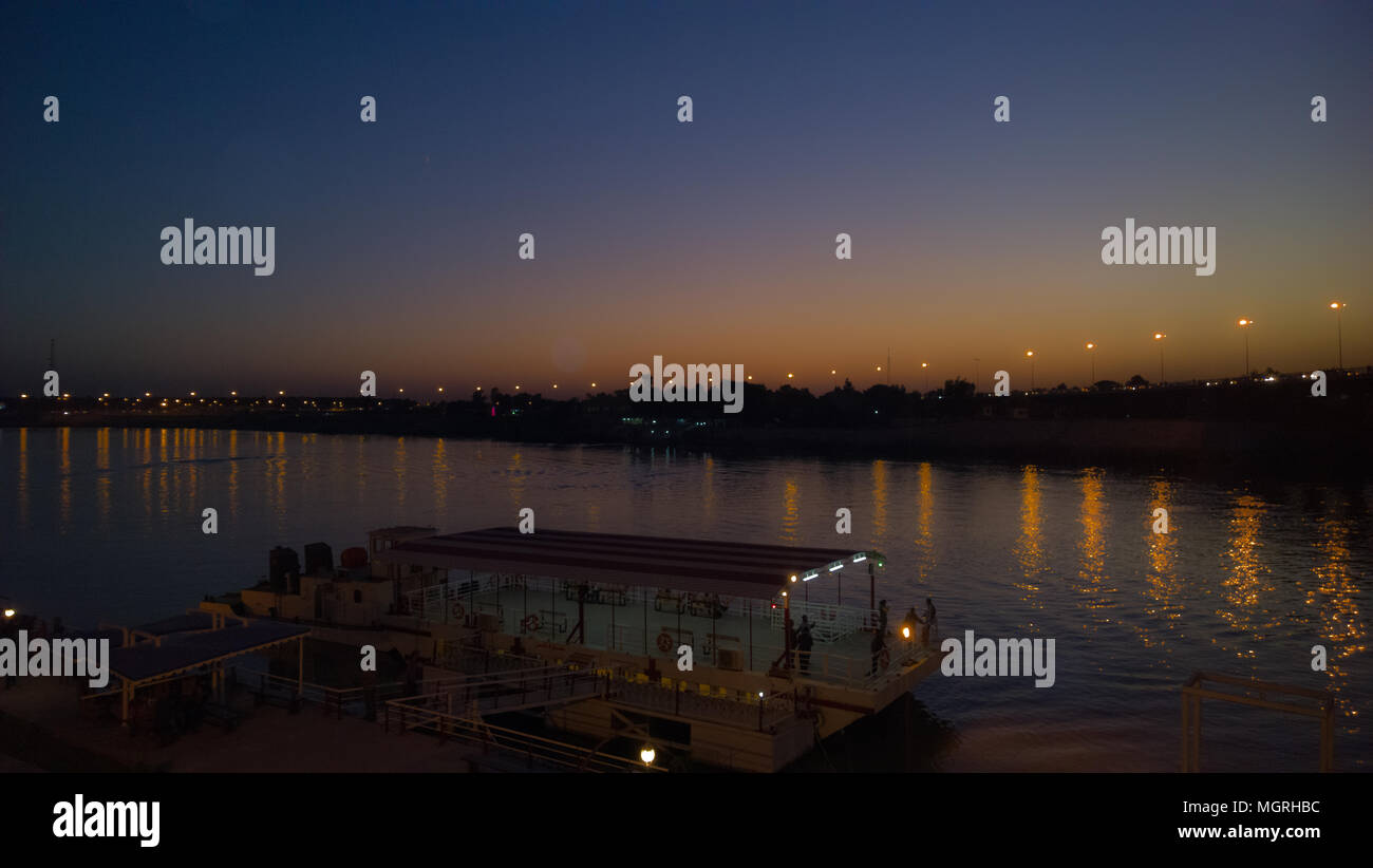 picture for tigris river in Baghdad city capital of Iraq country, and ...