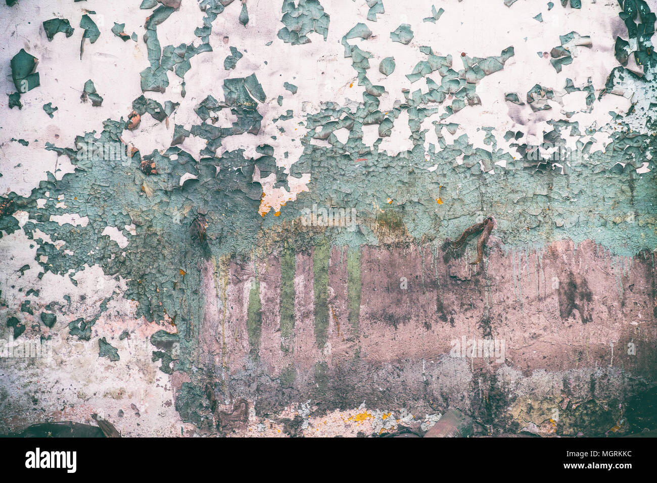 Old dilapidated dirty wall with peeling paint Stock Photo - Alamy