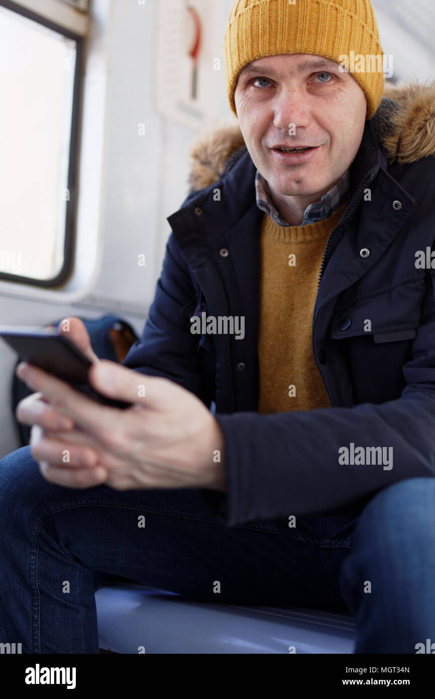 Commuter speaking hi-res stock photography and images - Alamy