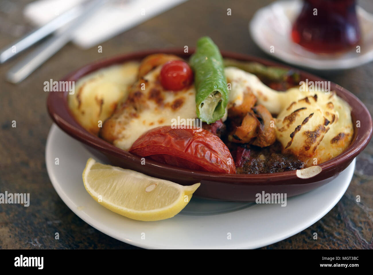 Traditional turkish cuisine kebab hi-res stock photography and images ...