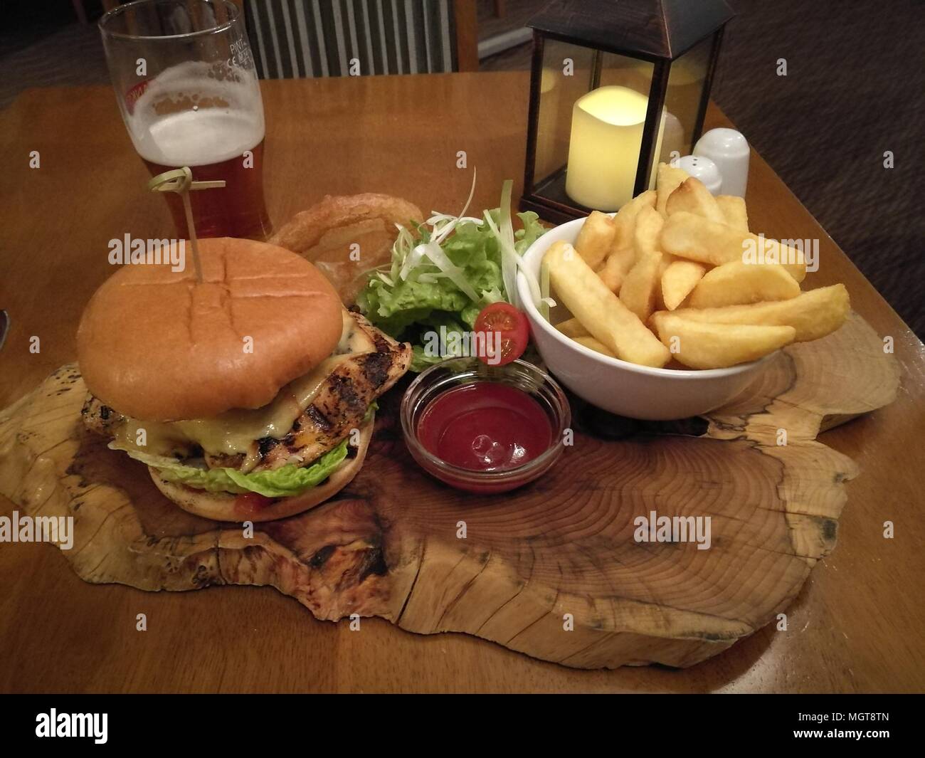 Various food dishes, restaurant food Stock Photo - Alamy