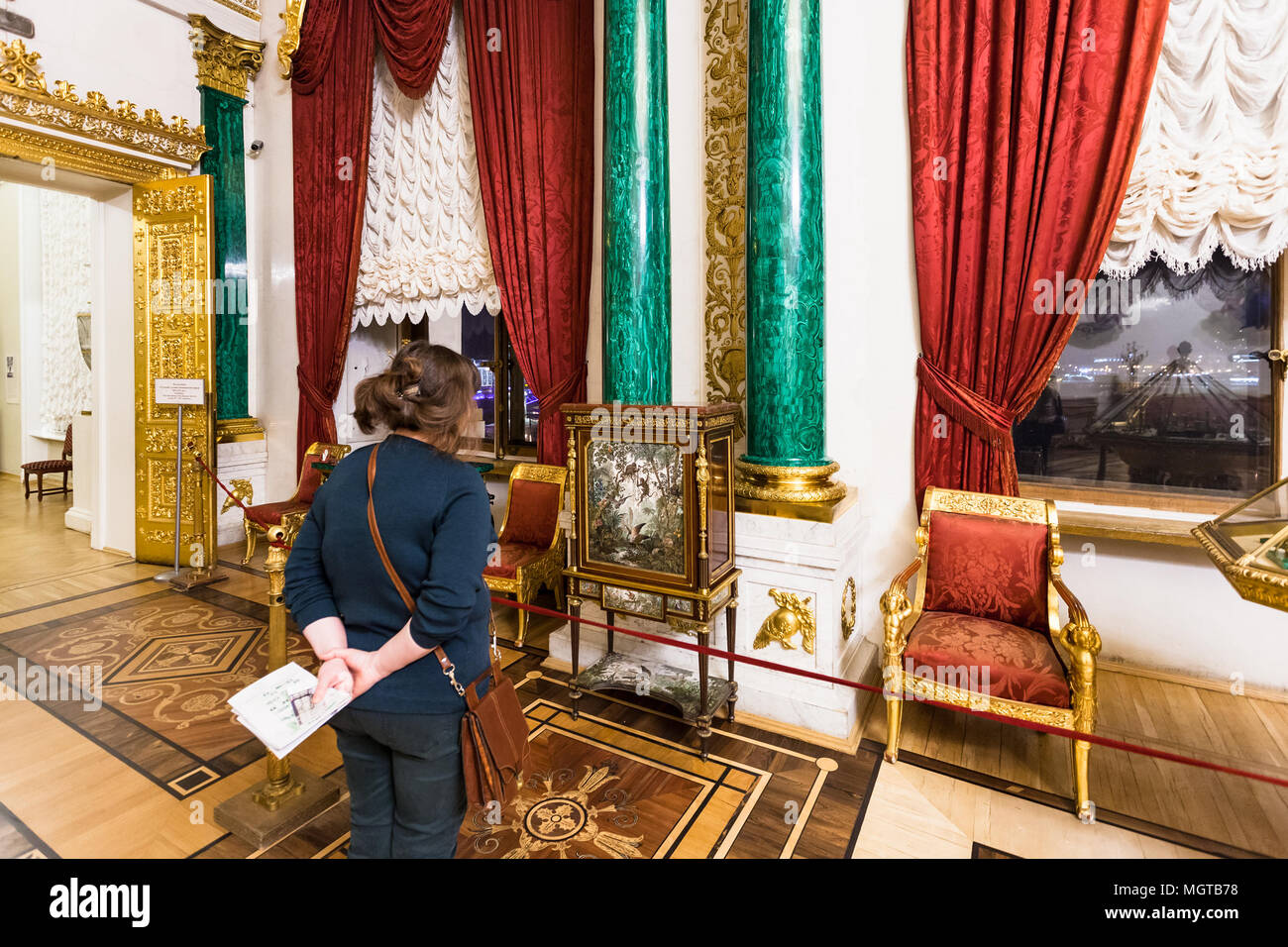 Malachite room winter palace hermitage hi-res stock photography and ...