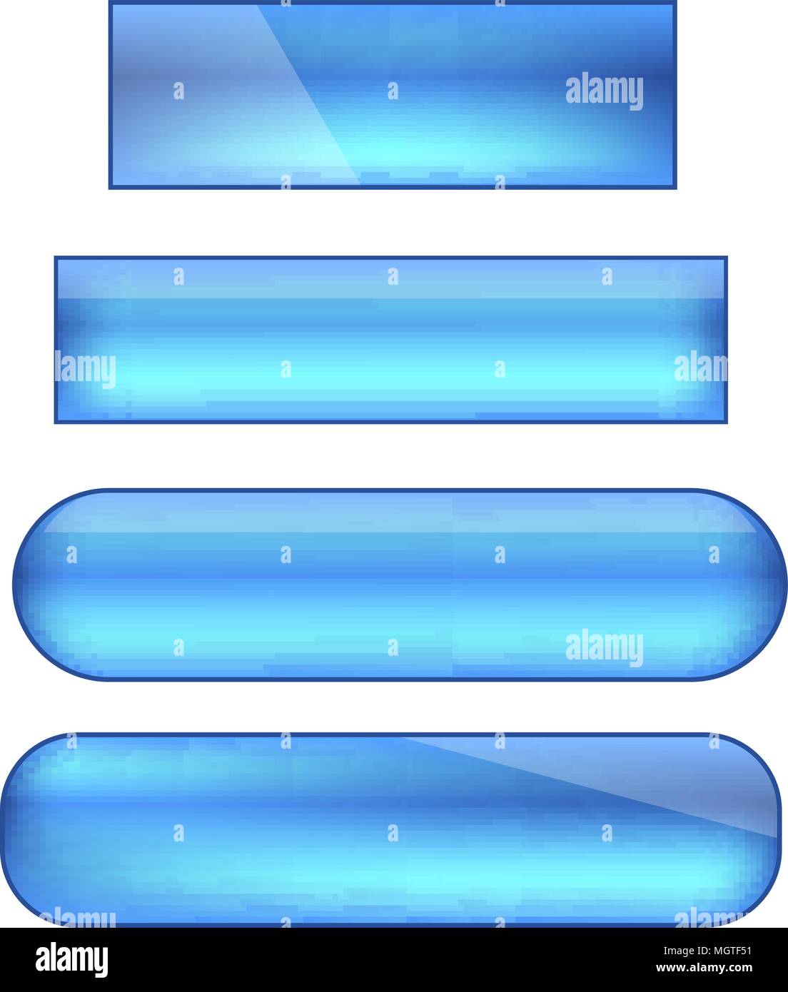 vector web buttons set - blue Stock Vector Image & Art - Alamy