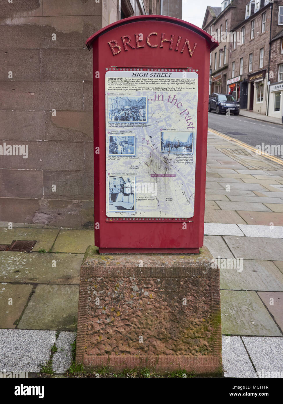 Brechin map hi-res stock photography and images - Alamy