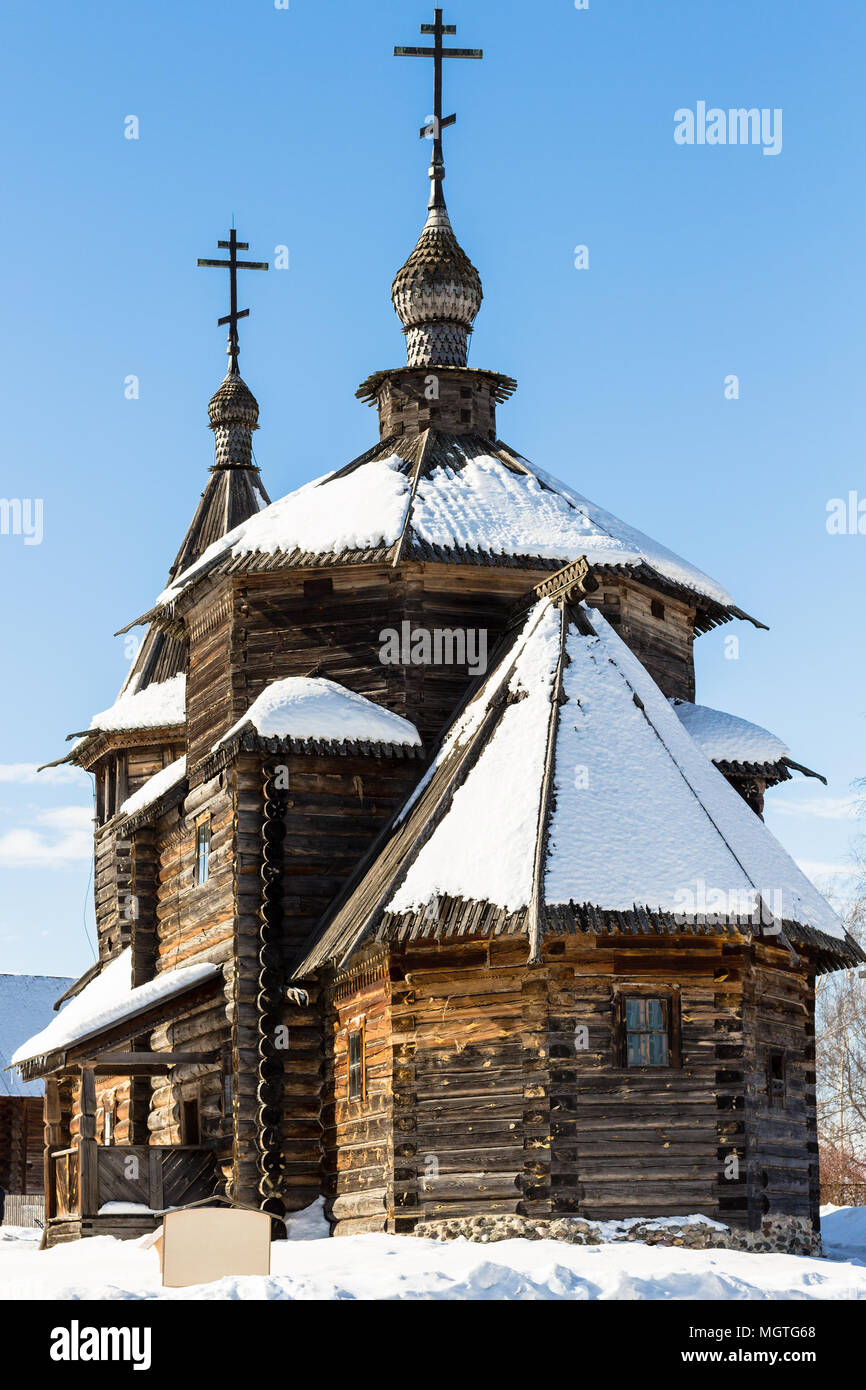 Old log church museum hi-res stock photography and images - Alamy