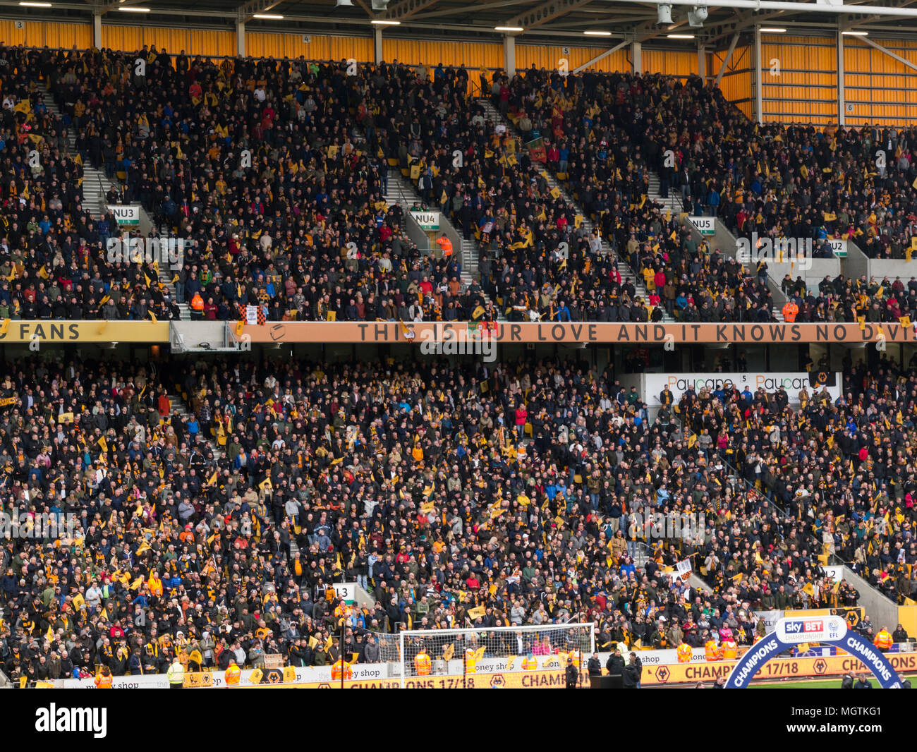 Wolverhampton, UK. 28 April 2018. Wolverhampton Wanderers Football Club ...