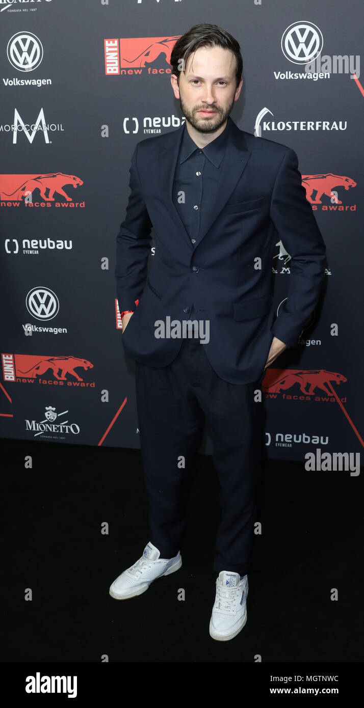 26 April 2018, Germany, Berlin: Franz Dinda arriving to the awards ...