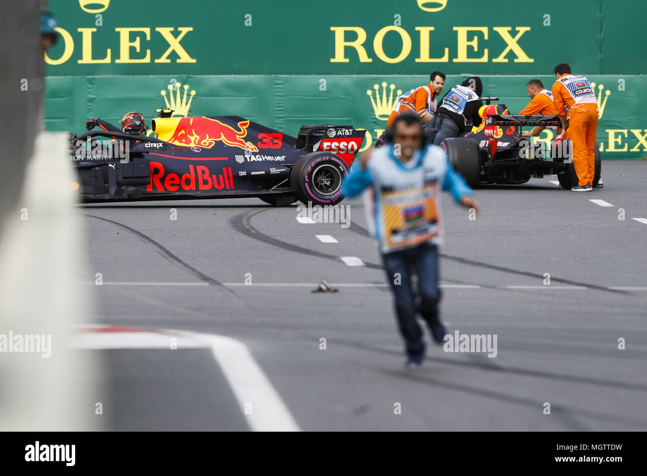 Baku, Azerbaijan. 29th Apr, 2018. VERSTAPPEN Max (ned), Aston Martin ...