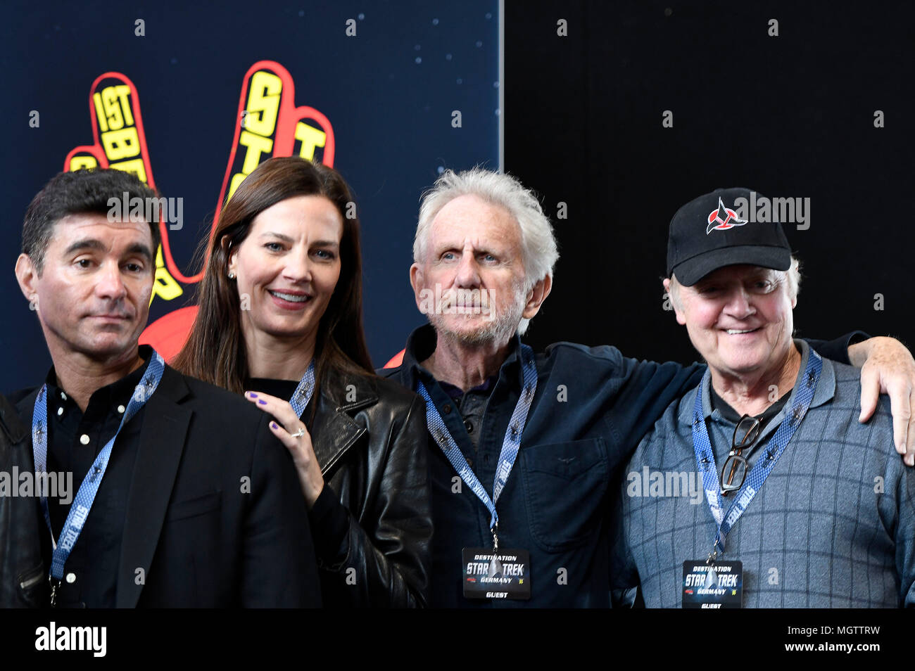 Dortmund, Germany. 27th Apr, 2018. David Zappone, Terry Farrell, Rene ...