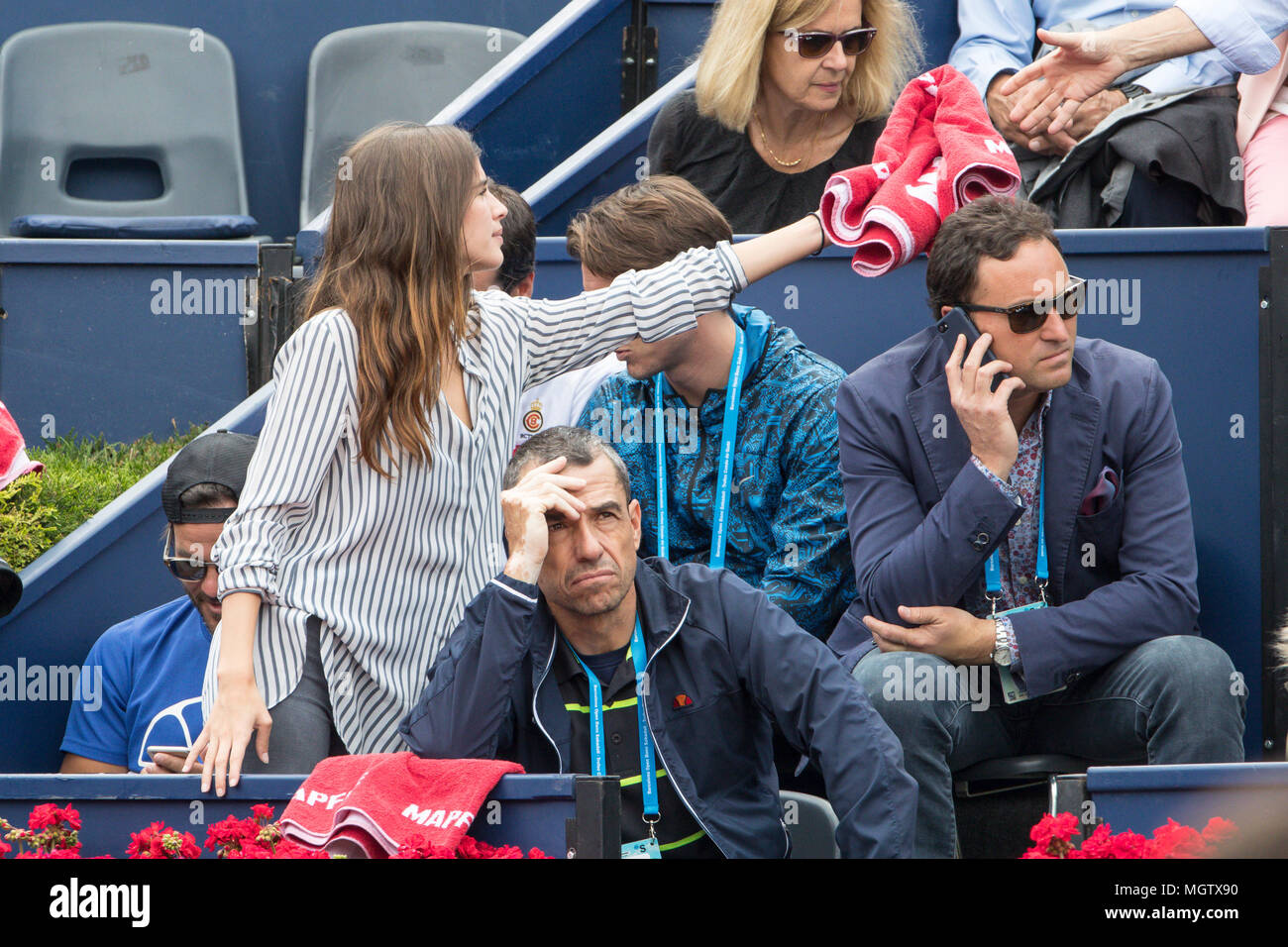 Sandra Gago during the match between Rafa Nadal and Stefanos Tsitsipas ...