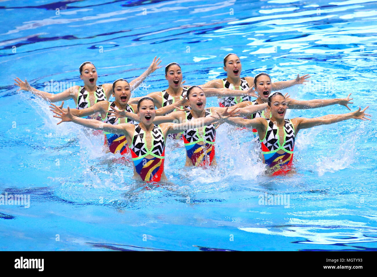 Japan team group (JPN), APRIL 29, 2018 Artistic Swimming : The 94th ...