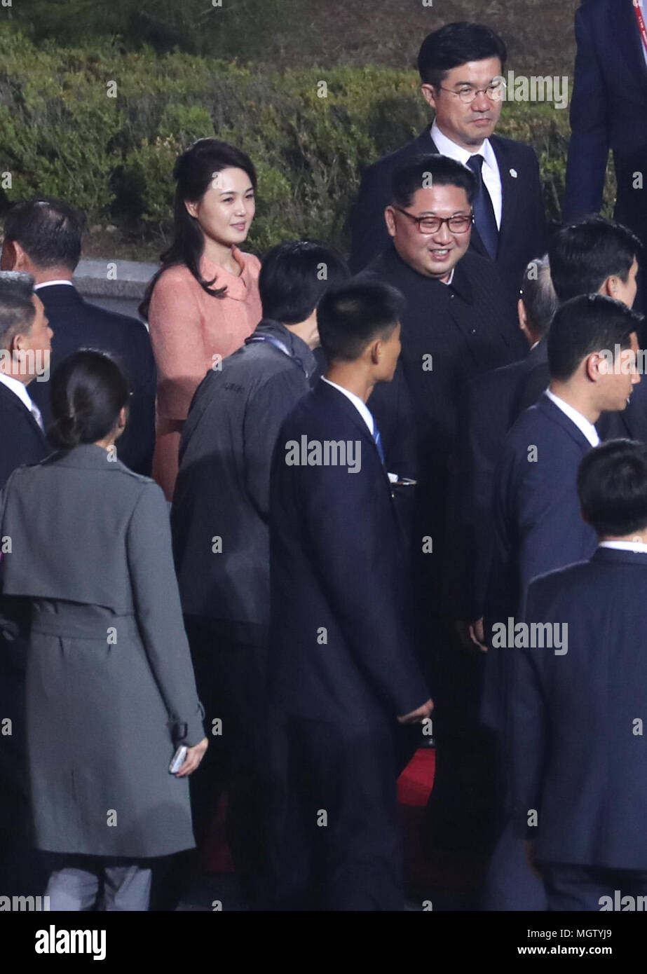 Kim Jong-Un and Ri Sol-Ju, Apr 27, 2018 : North Korean leader Kim Jong ...