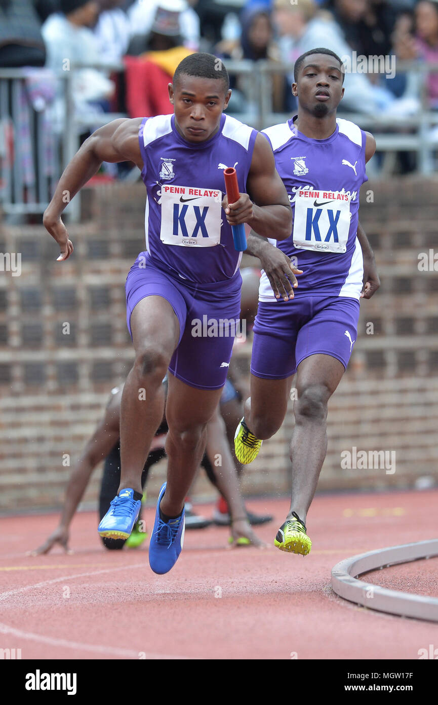 Philadelphia, Pennsylvania, USA. 27th Apr, 2018. Kingston College's ...