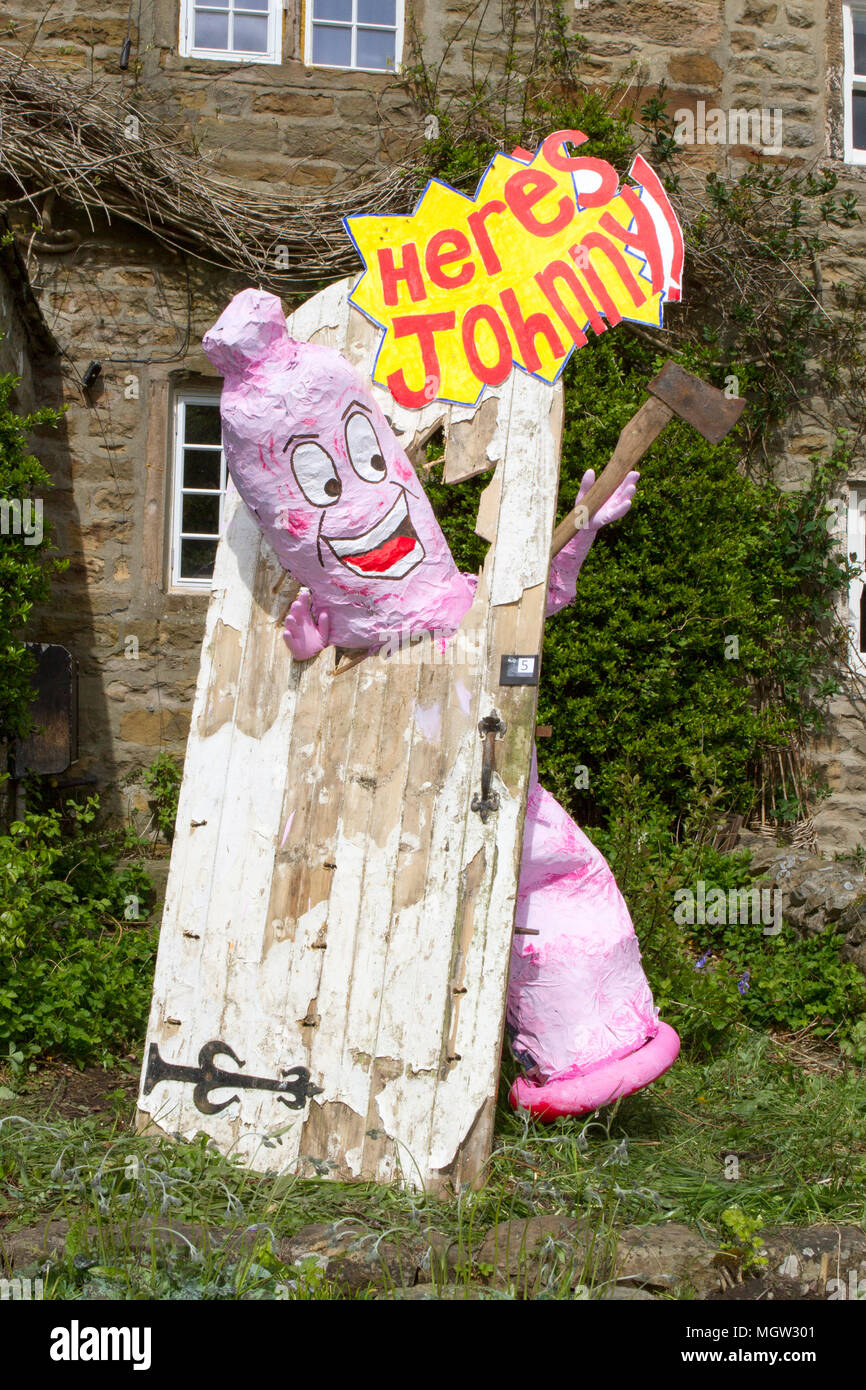 Wray village scarecrow festival Stock Photo - Alamy