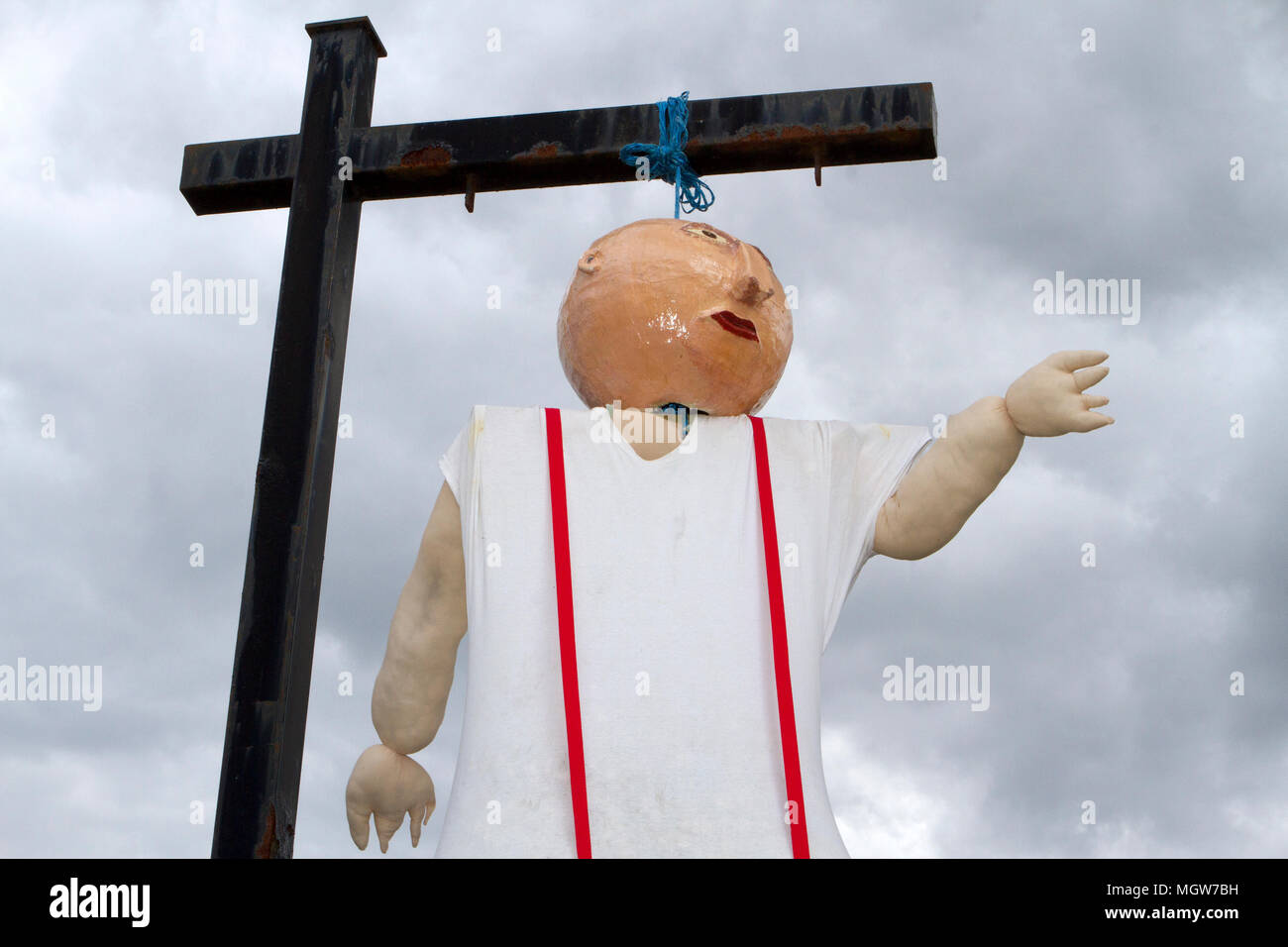 Wray village scarecrow festival Stock Photo - Alamy