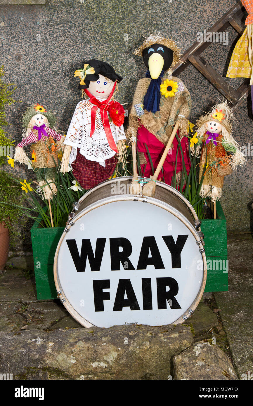 Wray village scarecrow festival Stock Photo - Alamy