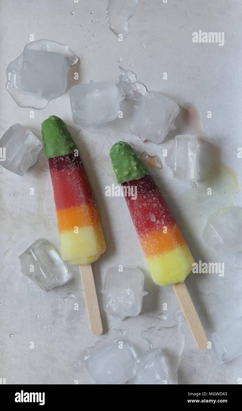 ice lollipops, ice cream Stock Photo - Alamy