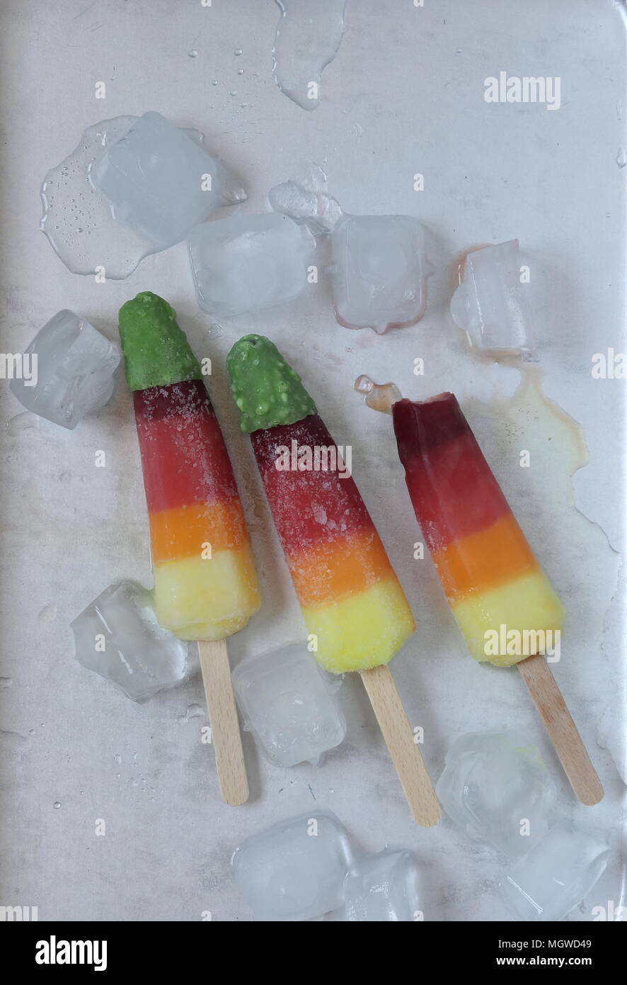 ice lollipops, ice cream Stock Photo - Alamy