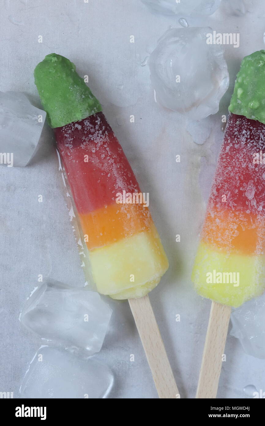 ice lollipops, ice cream Stock Photo - Alamy