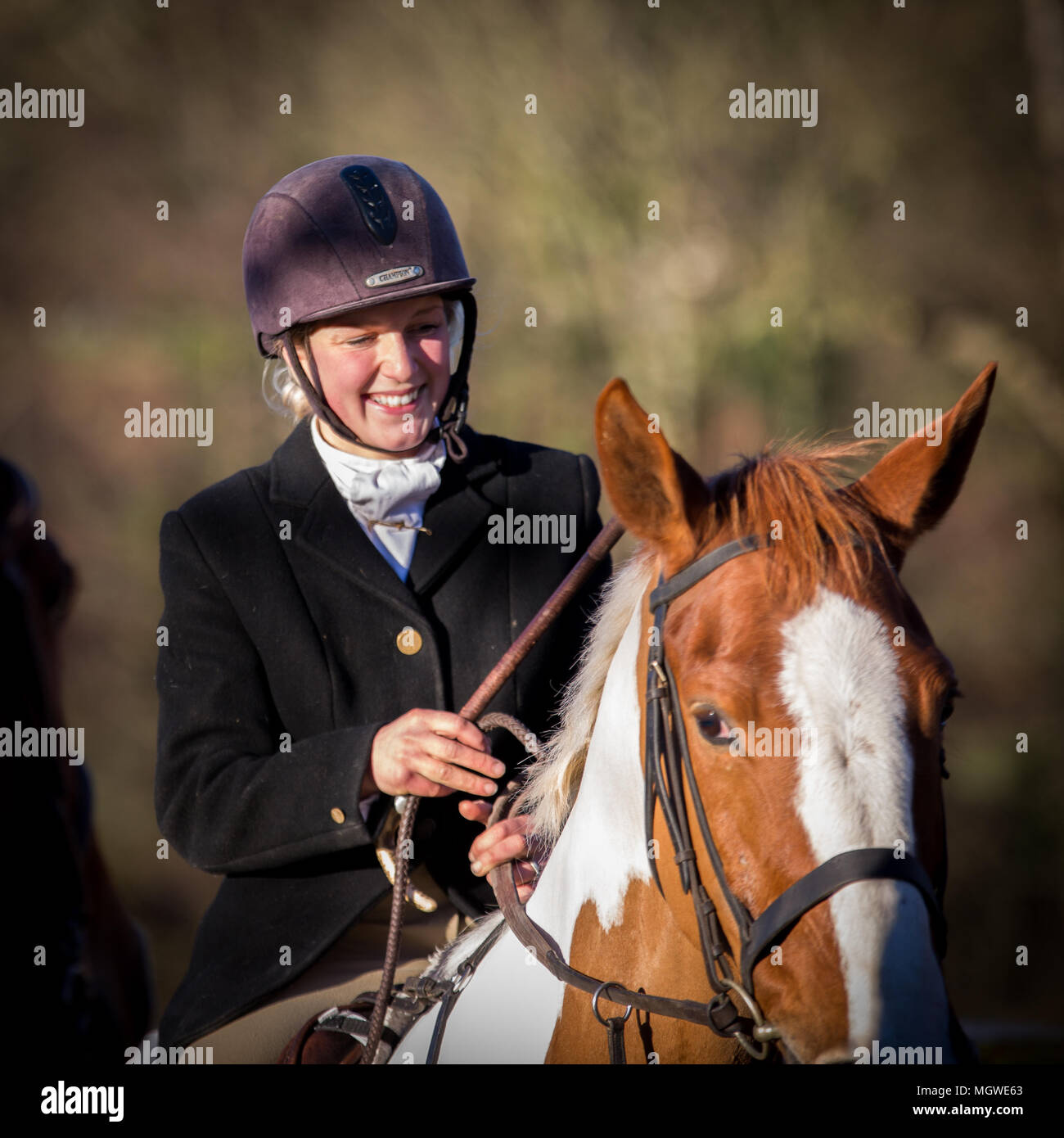people riding horses Stock Photo - Alamy