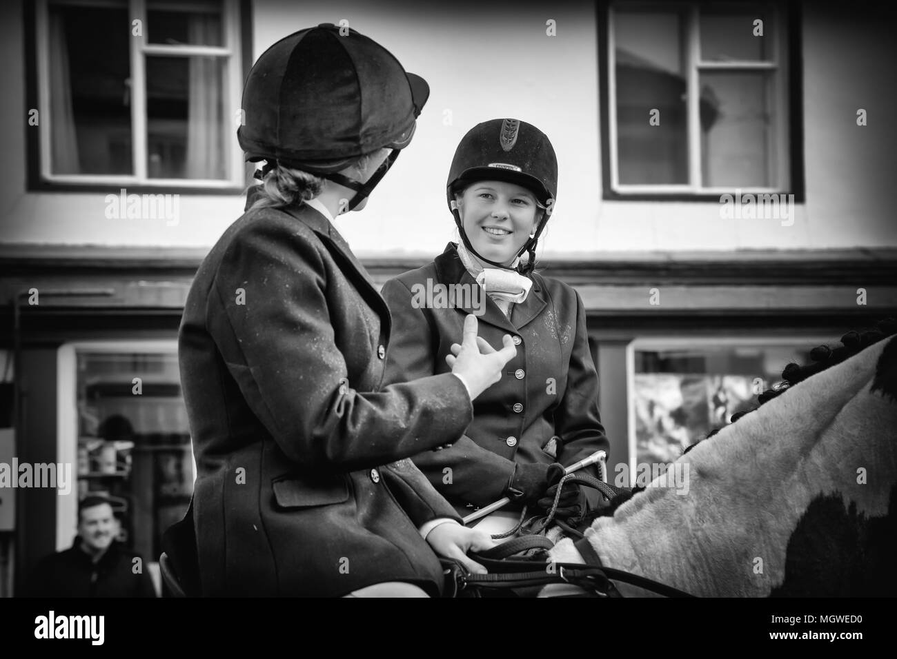 Sat horseback hi-res stock photography and images - Alamy