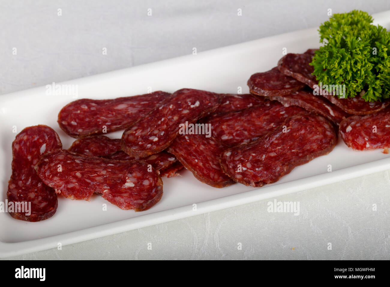 Beef basturma meat Stock Photo - Alamy