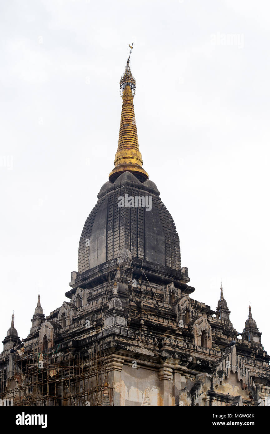 Temple of the Bagan Archaeological Zone, Burma. One of the main sites ...
