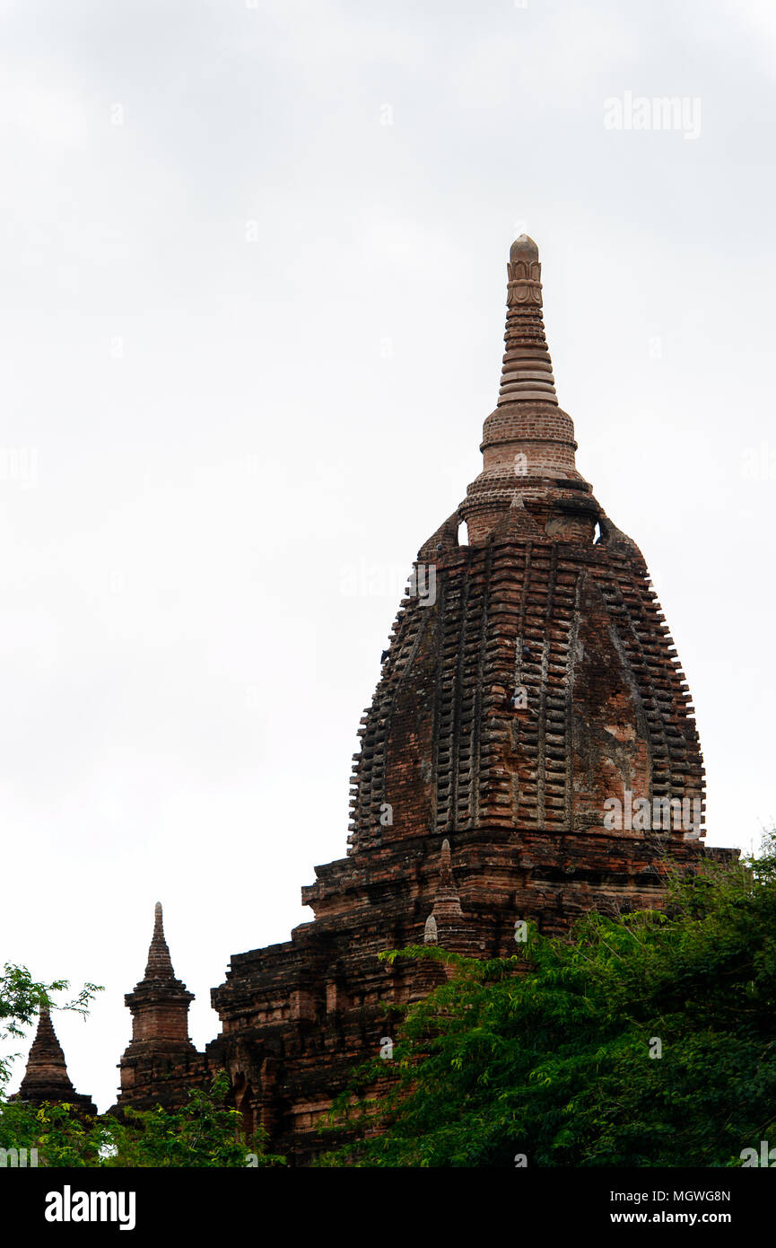 Temple of the Bagan Archaeological Zone, Burma. One of the main sites ...